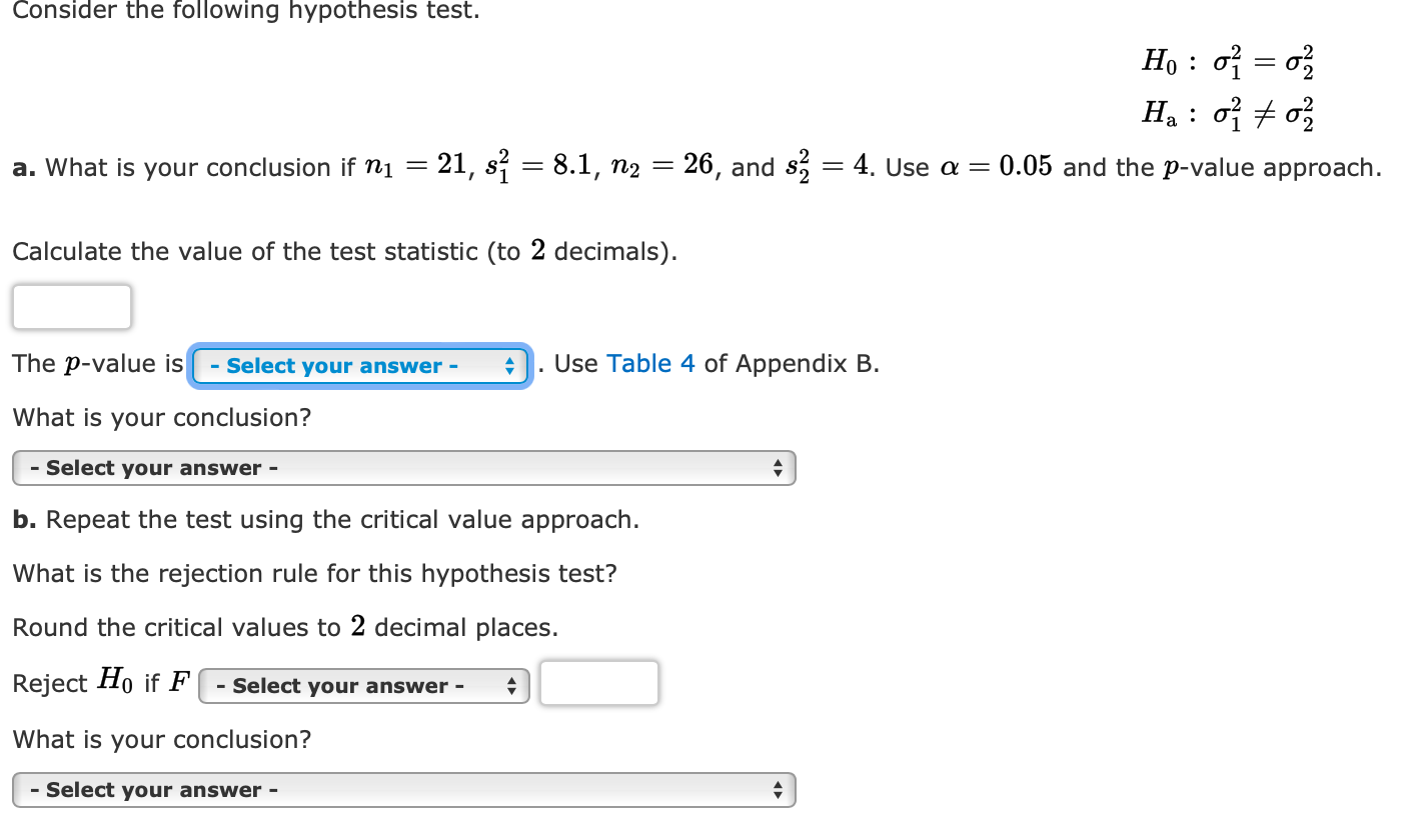 Consider the following hypothesis | Chegg.com