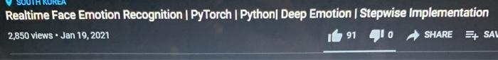 Solved Realtime Face Emotion Recognition | PyTorch | Python | Chegg.com