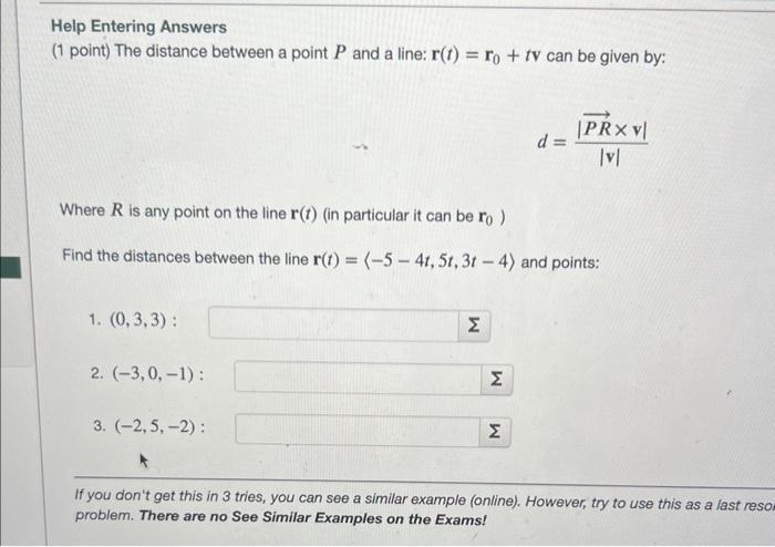 Solved Help Entering Answers (1 point) Consider the planes: | Chegg.com