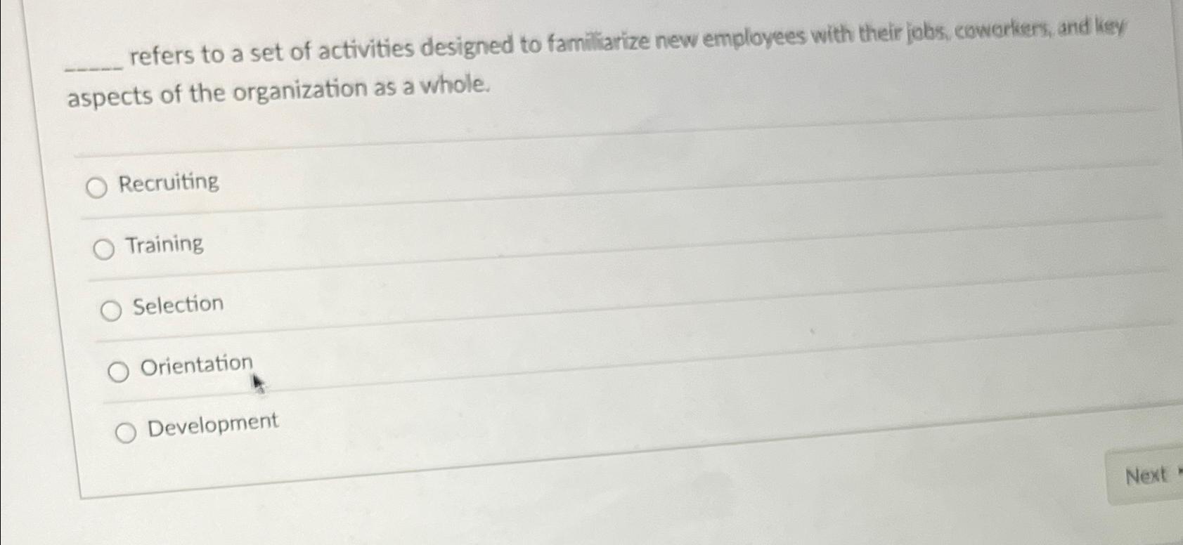 Solved refers to a set of activities designed to familiarize | Chegg.com