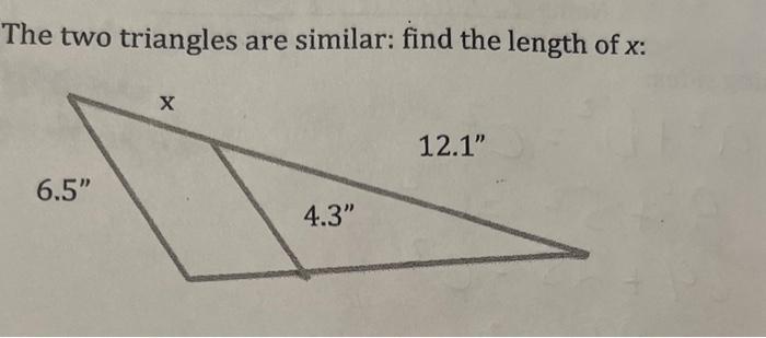 Solved Find the area and the perimeter:The two triangles are | Chegg.com