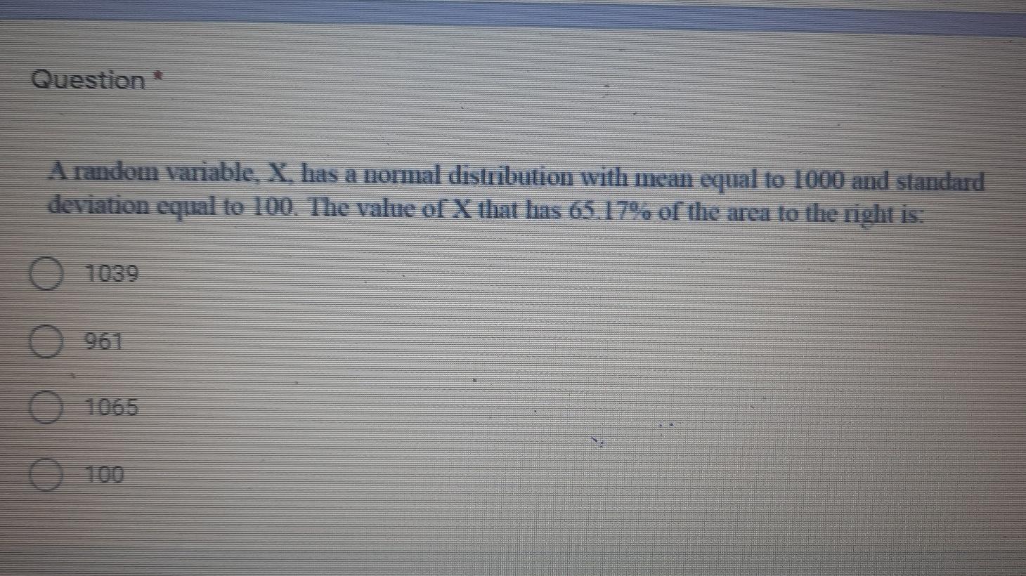 Solved Question A random variable, X, has a normal | Chegg.com