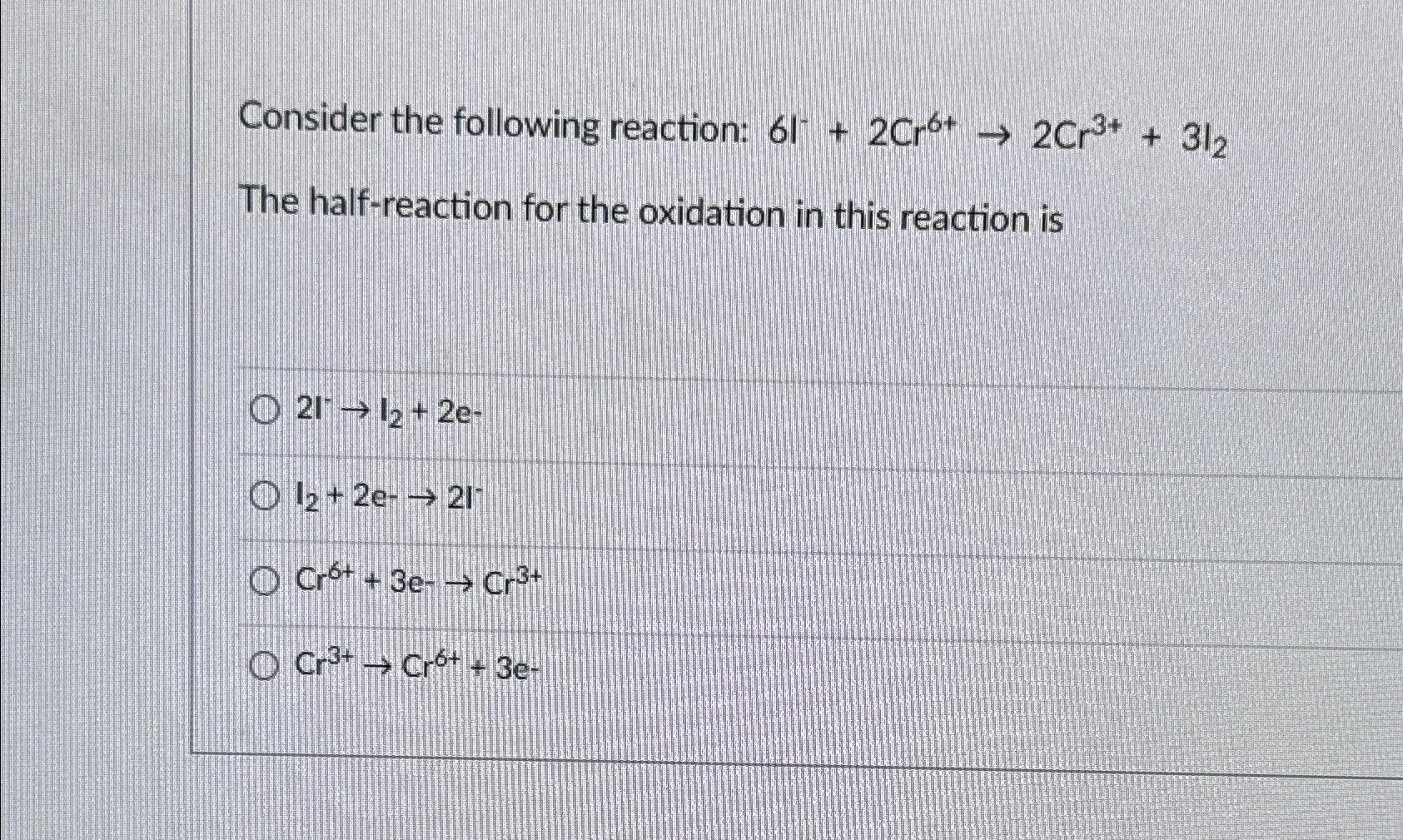 Solved Consider the following reaction: | Chegg.com