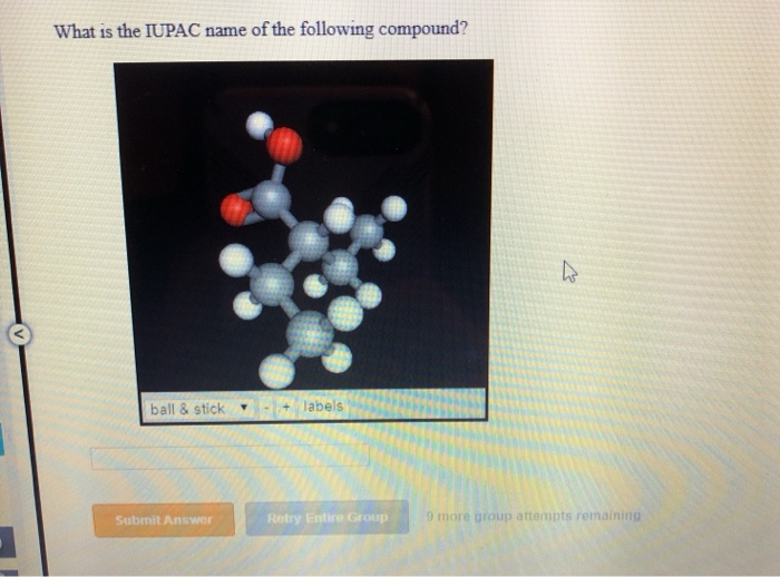 Solved What is the IUPAC name of the following compound? | Chegg.com
