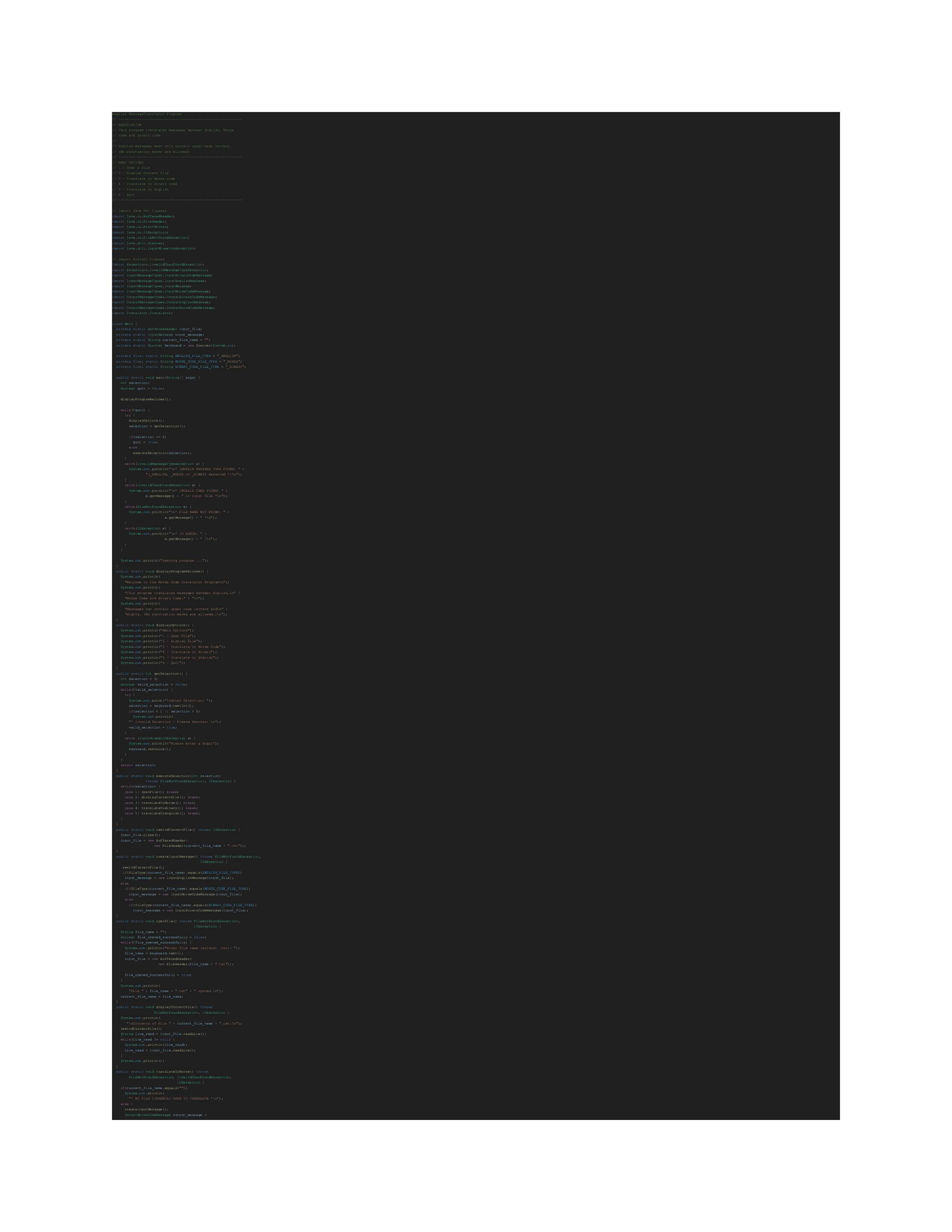 Solved The following code is in JAVA PROGRAMMING SO PLEASE | Chegg.com