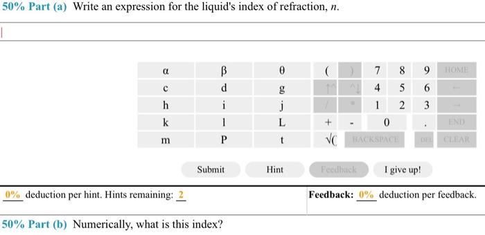 Solved (6\%) Problem 7: A laser beam has a velocity in | Chegg.com