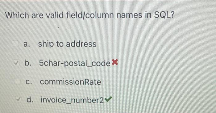 Solved Match each MySQL data type with its correct | Chegg.com