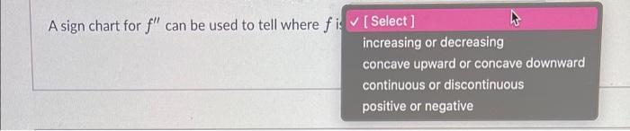Solved A sign chart for f" can be used to tell where fi: v[ | Chegg.com