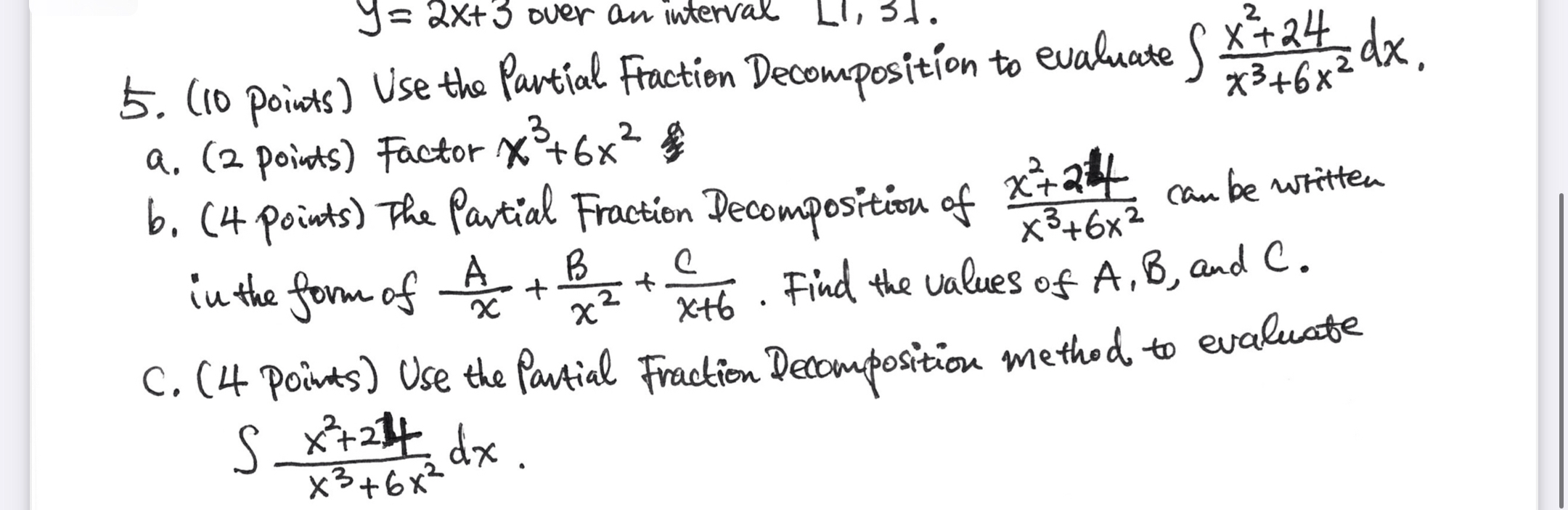 Solved (10 ﻿points) ﻿Use the Partial Fraction Decomposition | Chegg.com