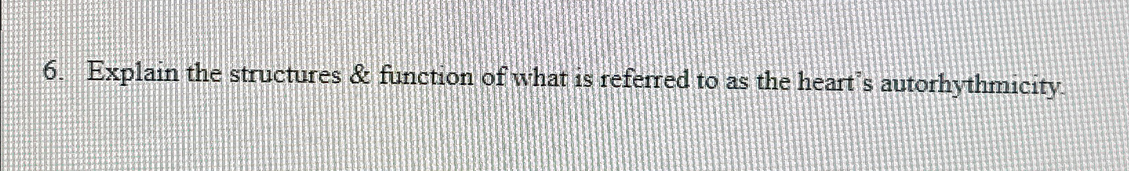 Solved Explain the structures & function of what is referred | Chegg.com