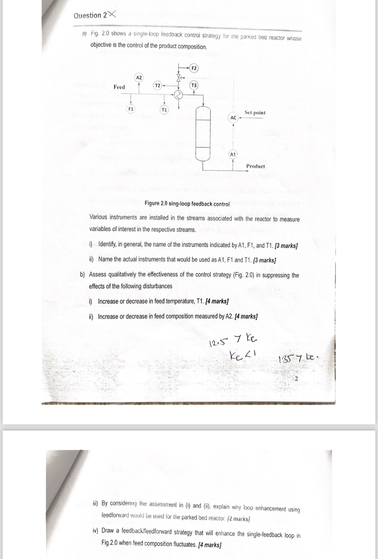 Solved Question 2a) ﻿Fig. 2.0 ﻿shows a single-loop feedback | Chegg.com