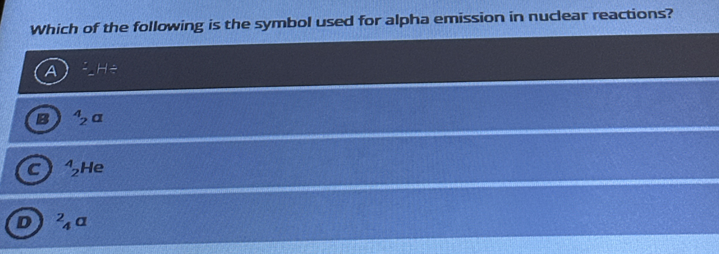 Solved Which of the following is the symbol used for alpha | Chegg.com