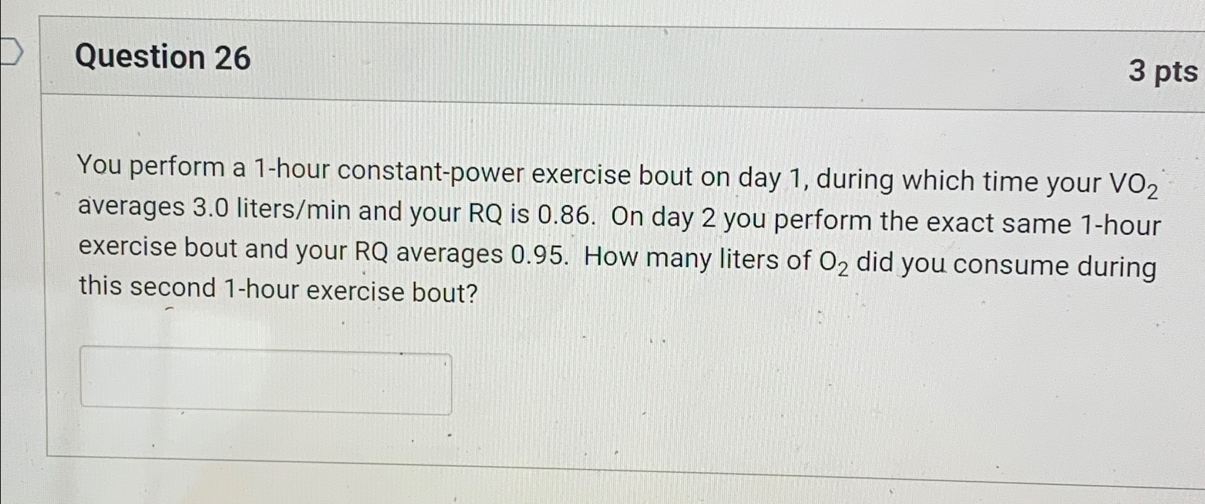 Solved Question 26You perform a 1-hour constant-power | Chegg.com