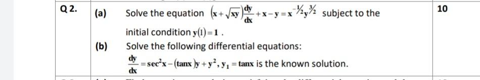 Solved This is question from Diffrential Equation subject | Chegg.com