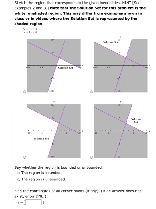 Solved Sketch the region that corresponds to the given | Chegg.com
