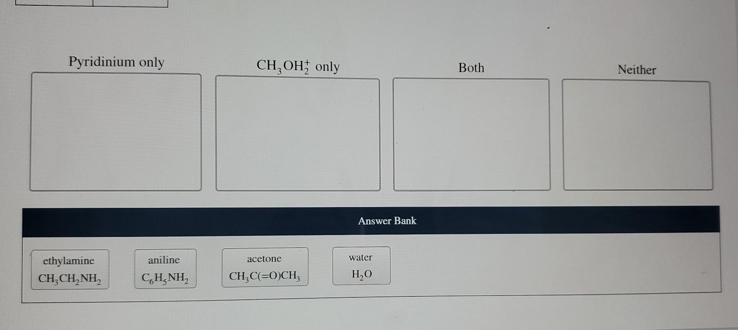 Solved Pyridine and methanol can act as weak bases. Their Kh | Chegg.com