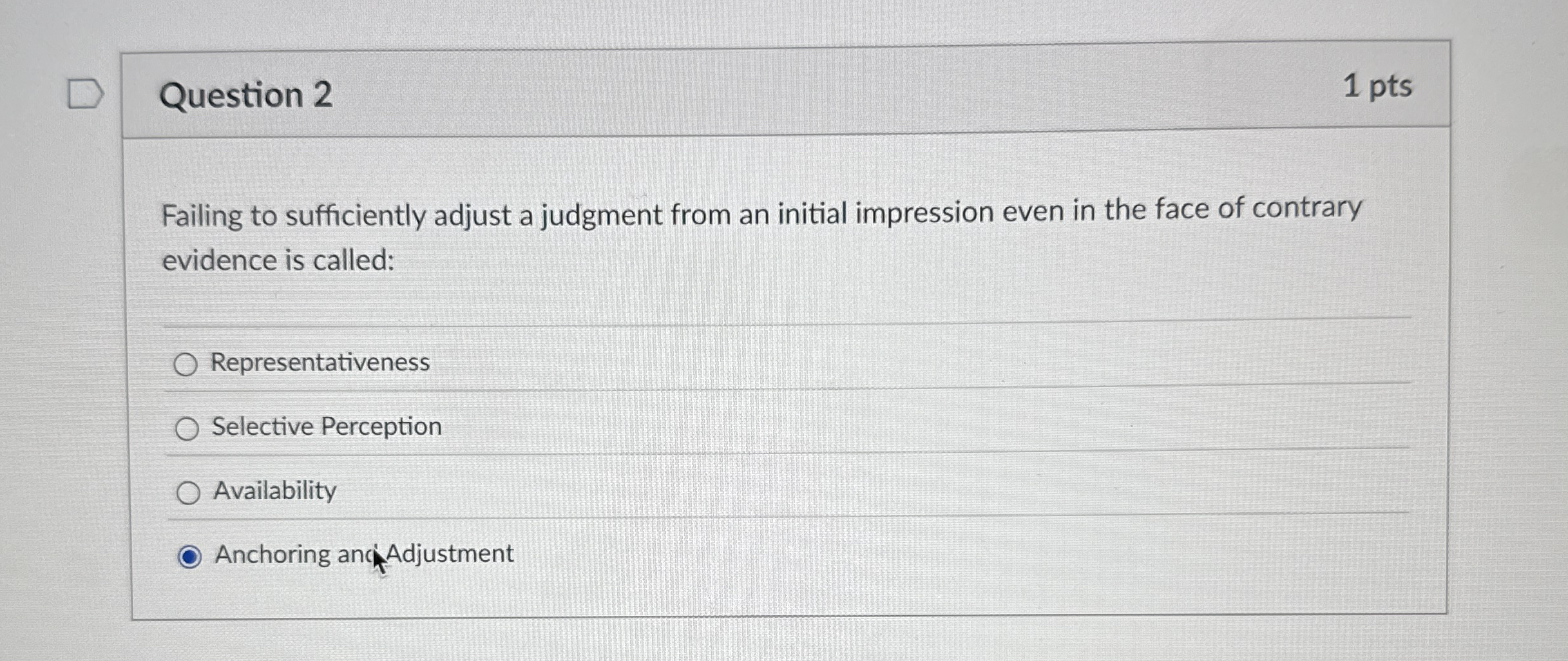 Solved Question 21 ﻿ptsFailing to sufficiently adjust a | Chegg.com