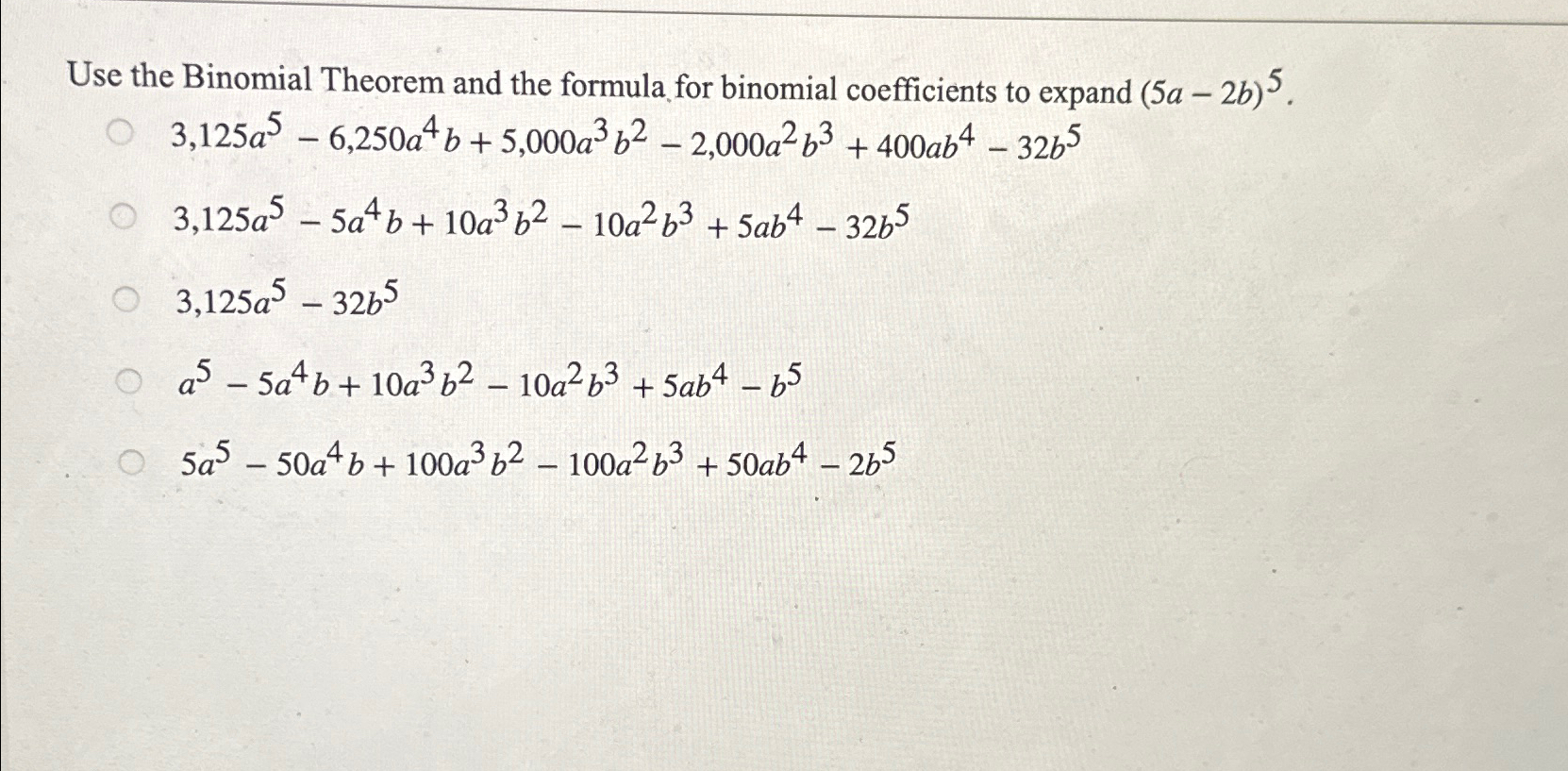Solved Use the Binomial Theorem and the formula for binomial | Chegg.com