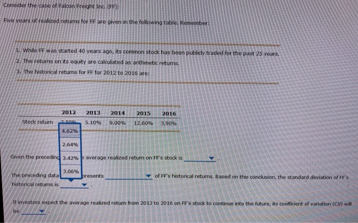 Solved Returns earned over a given time period are called | Chegg.com