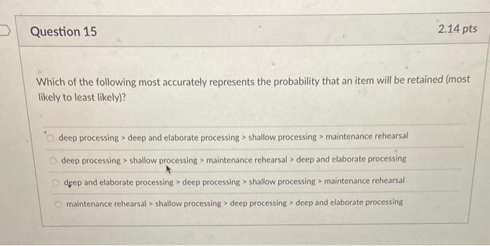 Solved Which of the following most accurately represents the | Chegg.com