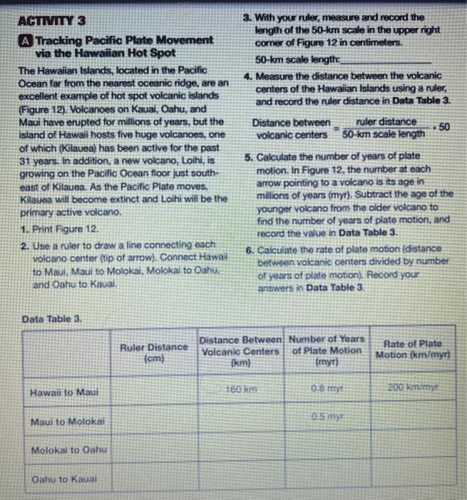 Solved 3. With your ruler, measure and record the length of | Chegg.com