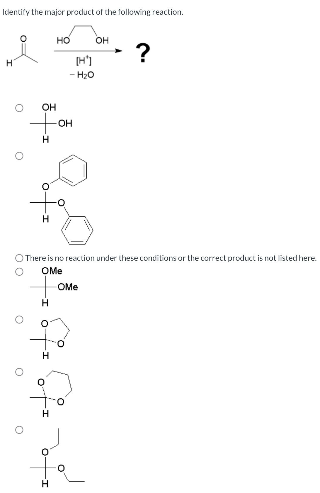 Solved Identify the major product of the following | Chegg.com