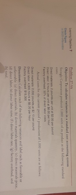 Solved Learning Objective 7 Check Figure Problem 27.5A | Chegg.com Solved Learning Objective 7 Check Figure Problem 27.5A | Chegg.com