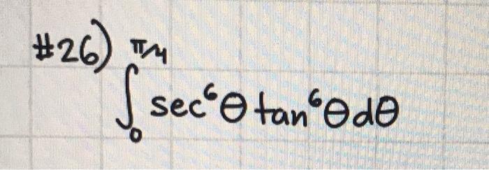 Solved #26) TM √ sectan ede | Chegg.com