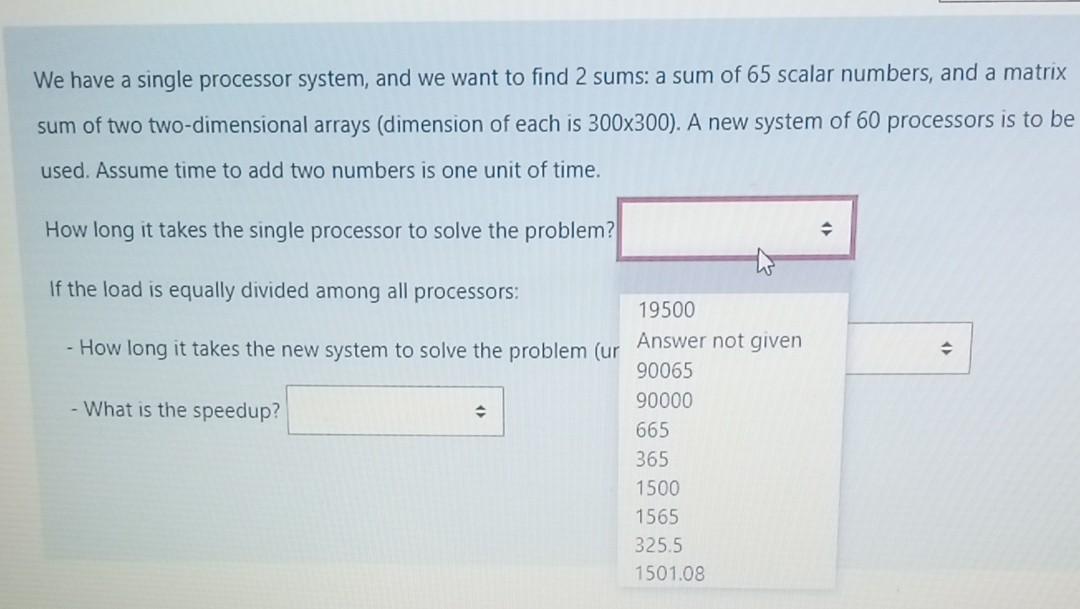 Solved We have a single processor system, and we want to | Chegg.com