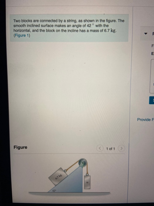 Solved Two Blocks Are Connected By A String As Shown In The