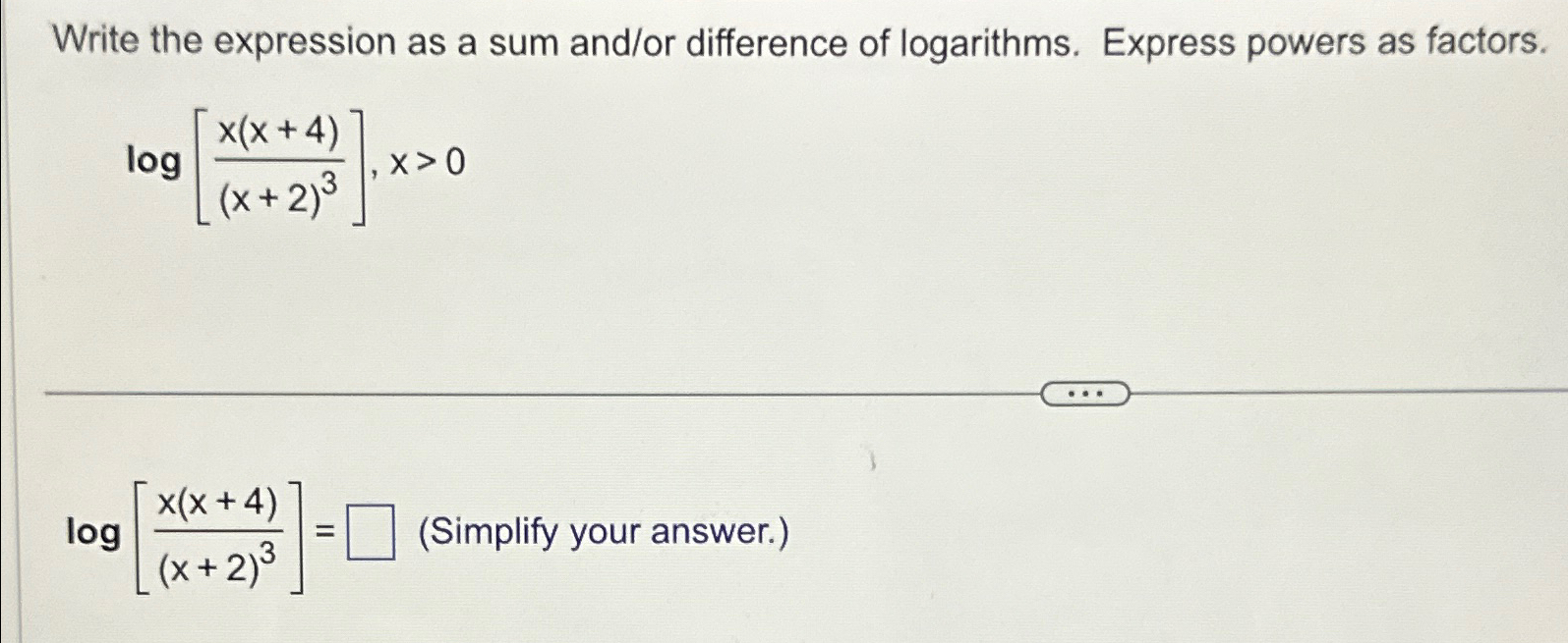 Solved Write the expression as a sum and/or difference of | Chegg.com