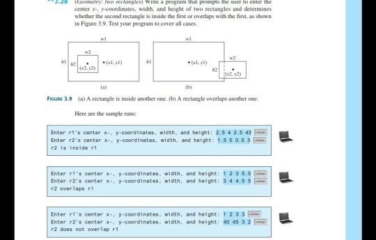 Solved Geometry We Rectangles Write A Program That Prompts