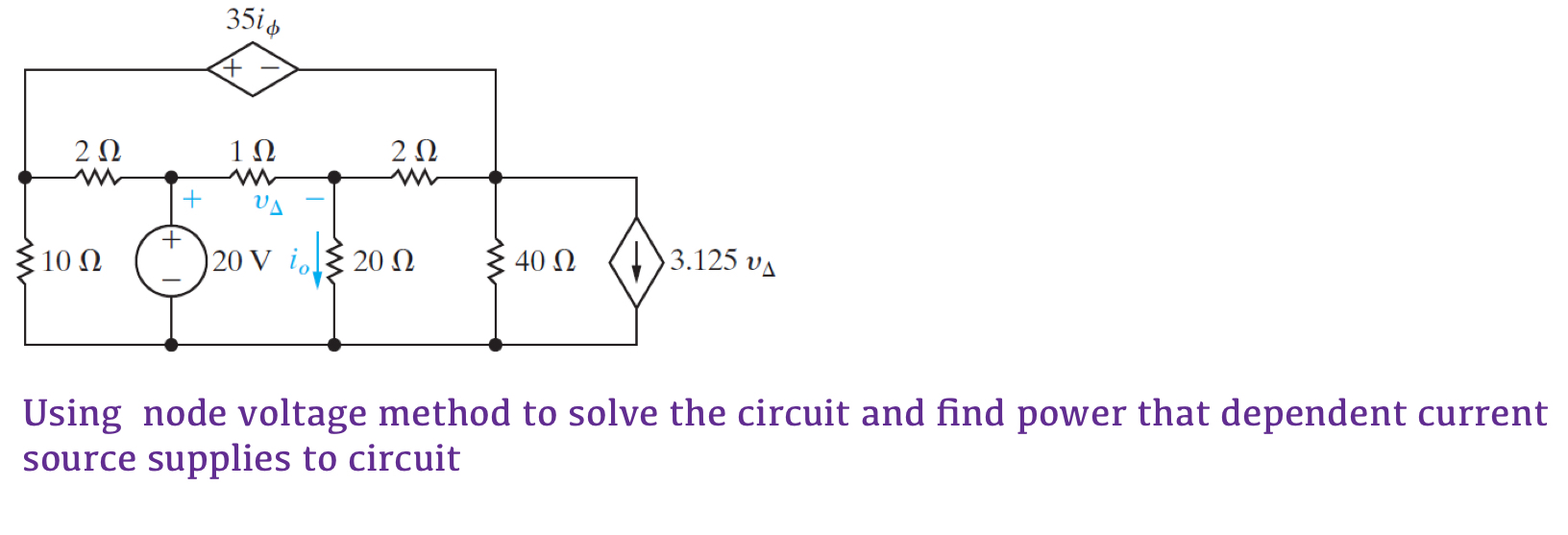 Solved Using node voltage method to solve the circuit and | Chegg.com Solved Using node voltage method to solve the circuit and | Chegg.com
