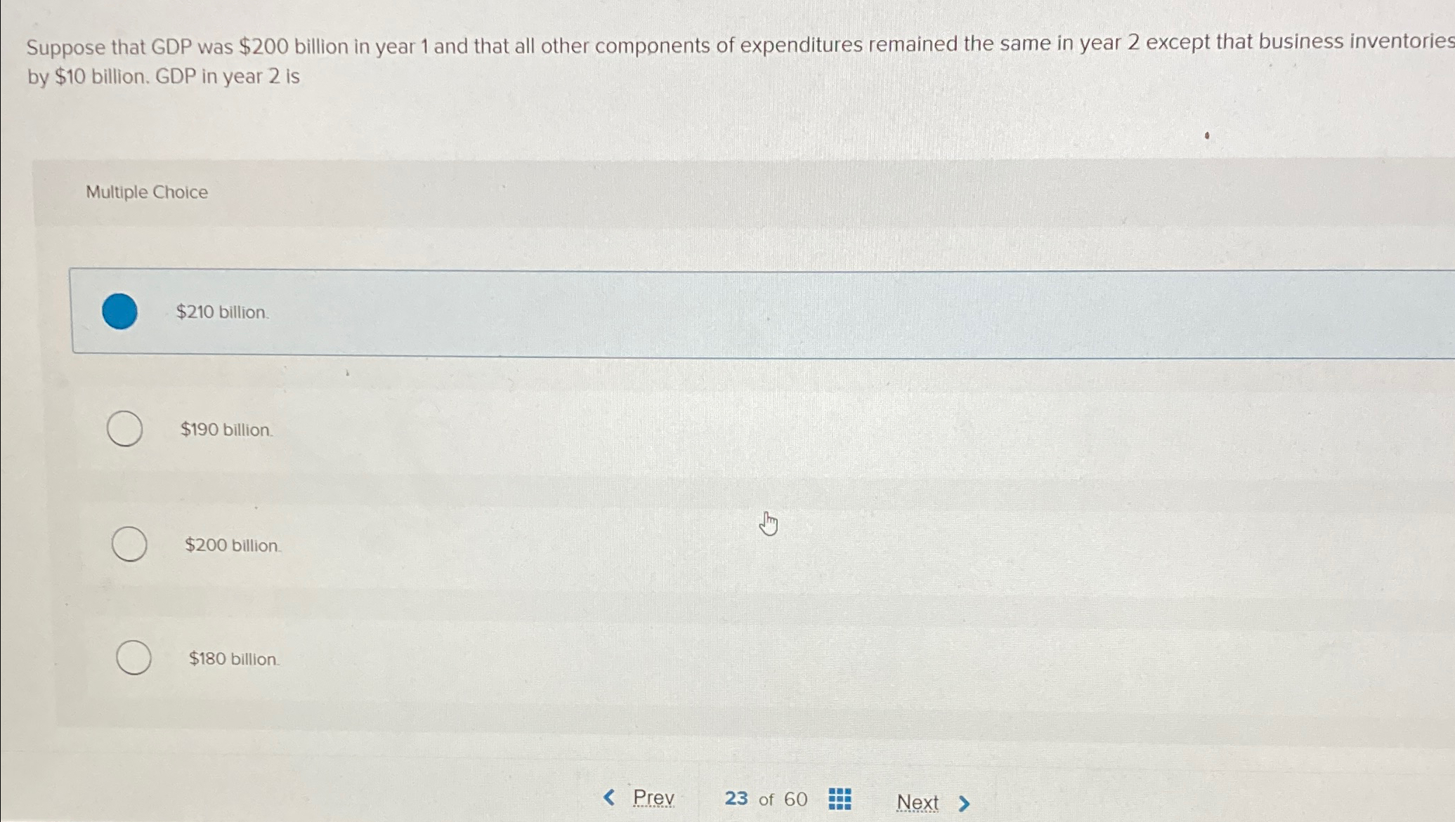 Solved Suppose that GDP was $200 ﻿billion in year 1 ﻿and | Chegg.com