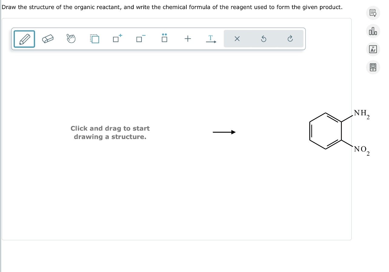 Solved Draw the structure of the organic reactant, and write | Chegg.com