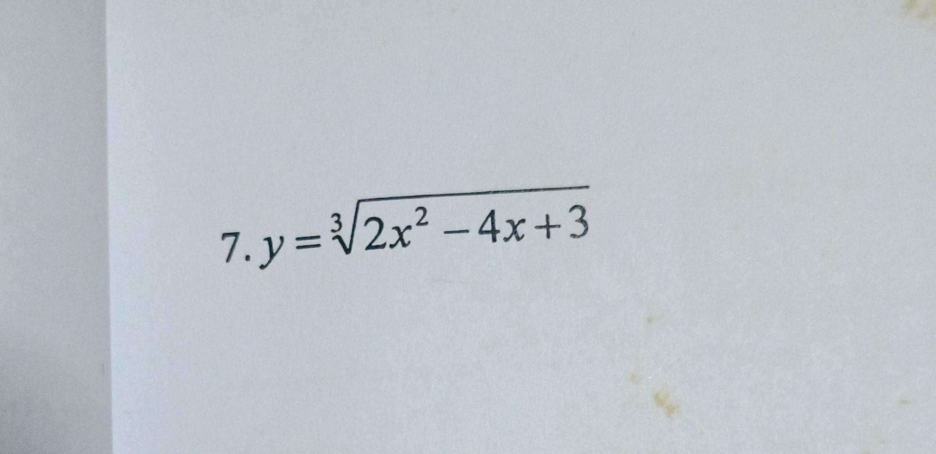 Solved DERIVATIVE OF ALGEBRAIC FUNCTION Find the derivative | Chegg.com