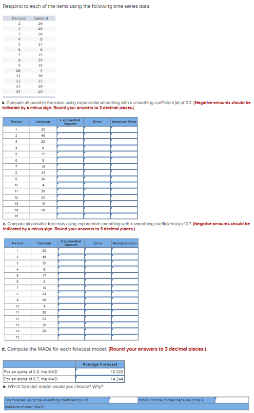 Solved Respond to each of the items using the following time | Chegg.com