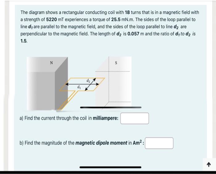 Solved The diagram shows a rectangular conducting coil with | Chegg.com