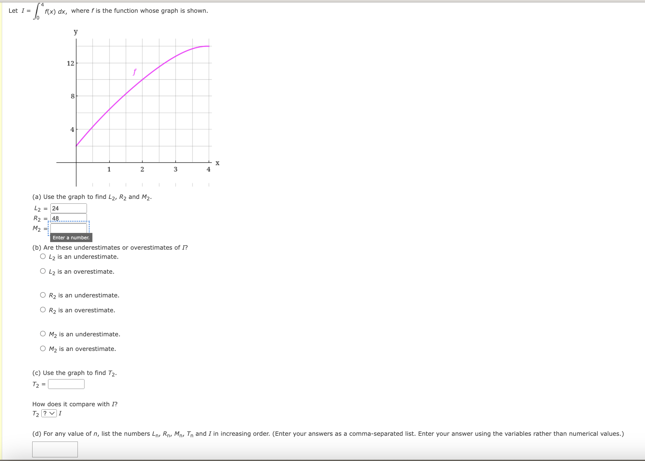 Solved Let I=∫04f(x)dx, where f is the function whose | Chegg.com Solved Let I=∫04f(x)dx, where f is the function whose | Chegg.com
