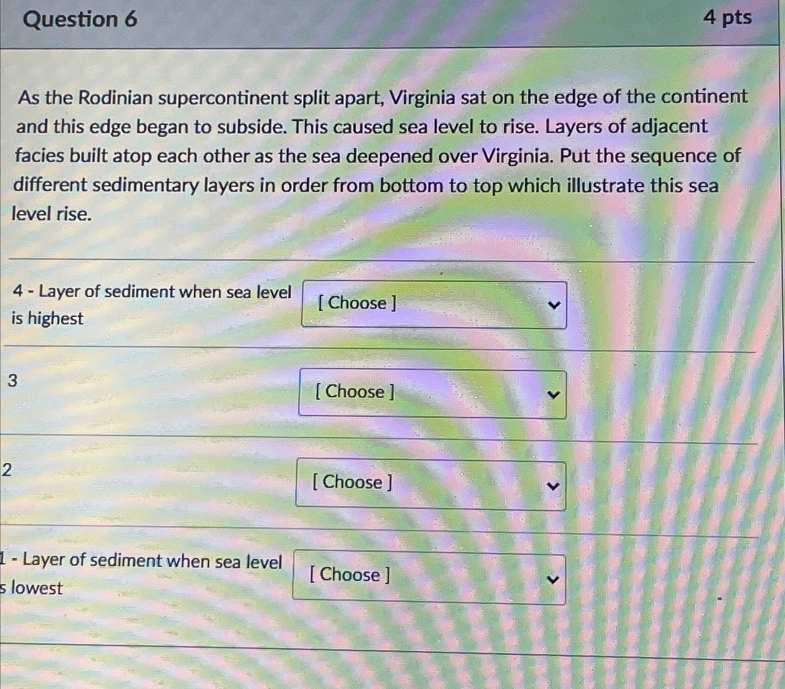 Solved Question 64ptsAs the Rodinian supercontinent split | Chegg.com