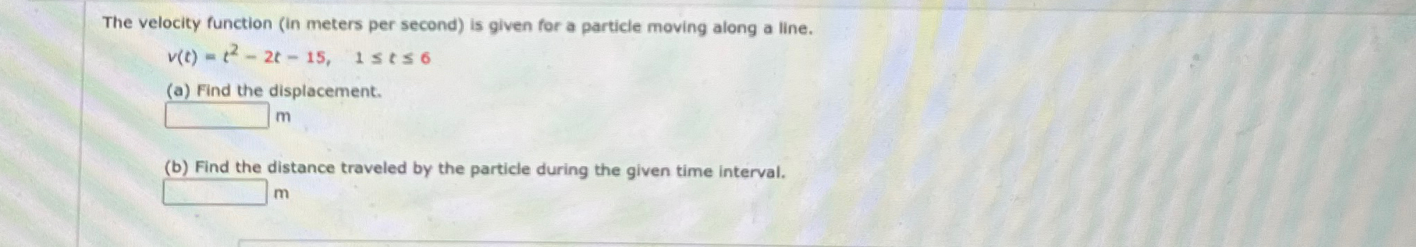 Solved The velocity function (in meters per second) ﻿is | Chegg.com