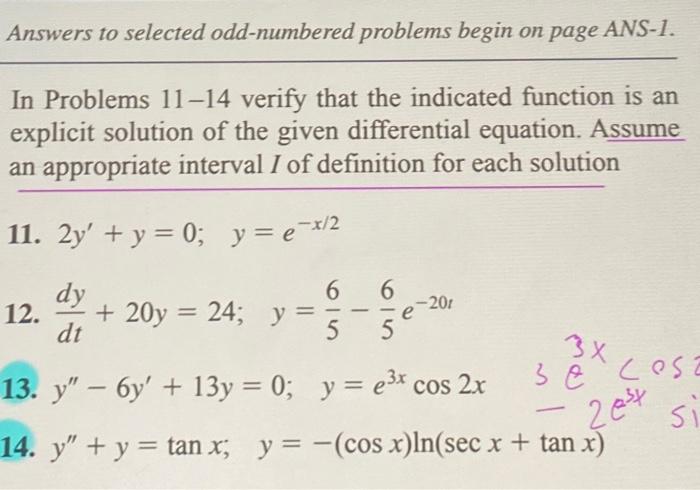 Solved Answers to selected odd-numbered problems begin on | Chegg.com