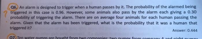 Solved Note: use Total Probability, and Bayes' theorem to | Chegg.com