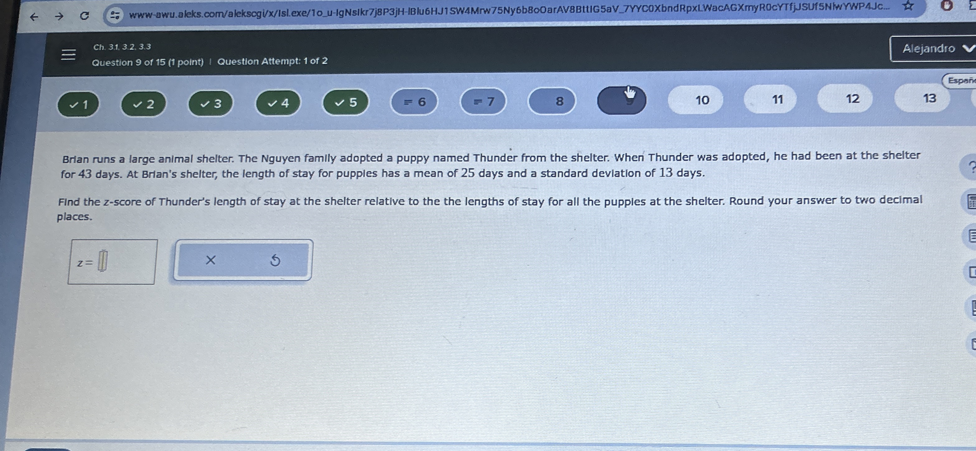 Solved Ch. 3., 3.2. 3.3Question 9 ﻿of 15 (1 ﻿point) । | Chegg.com