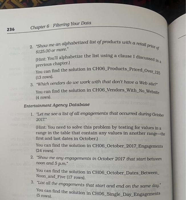 Solved Sales Orders Database 1. "Give me the names of all | Chegg.com