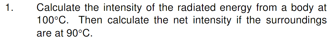Solved Calculate the intensity of the radiated energy from a | Chegg.com