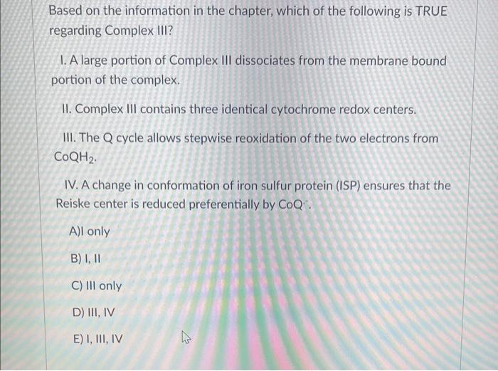 Based on the information in the chapter, which of the | Chegg.com