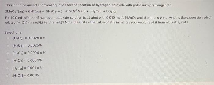 Solved This is the balanced chemical equation for the | Chegg.com