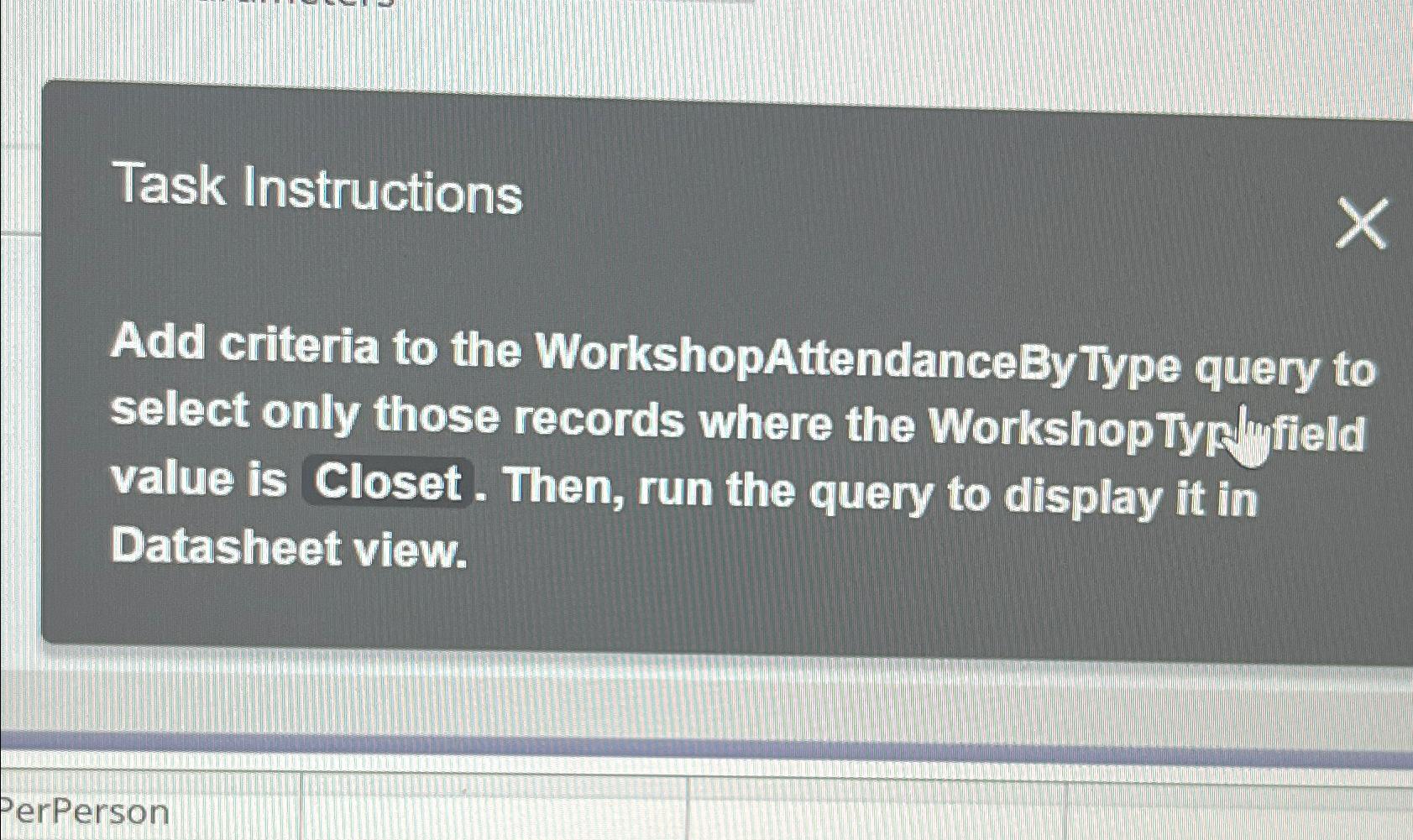 Solved Task InstructionsAdd criteria to the | Chegg.com