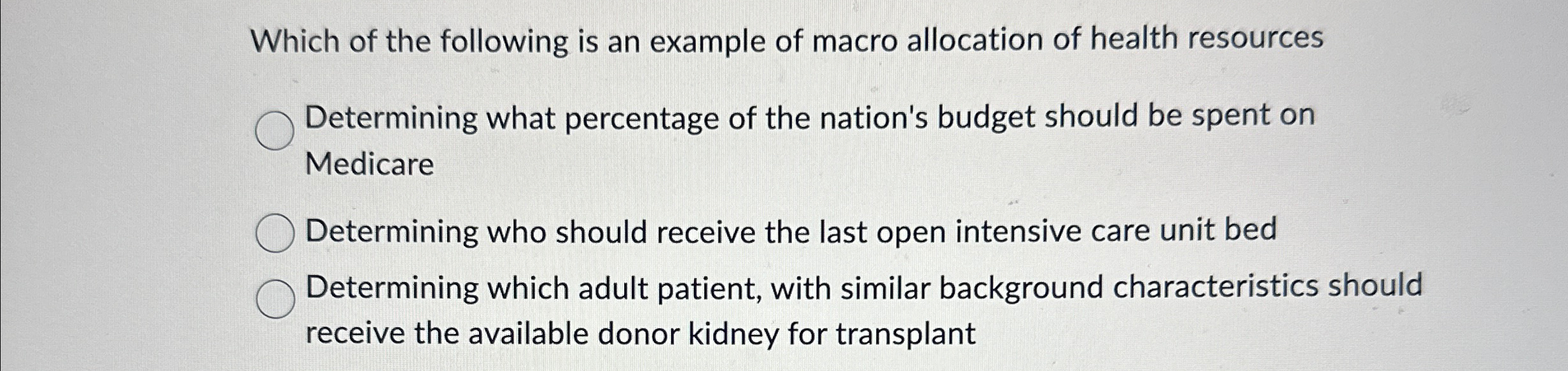 Solved Which of the following is an example of macro | Chegg.com